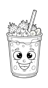 Smoothie Coloring Pages – colorprintbooks.com