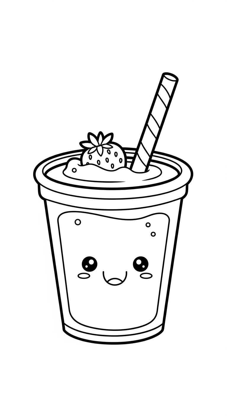 Smoothie Coloring Pages – colorprintbooks.com
