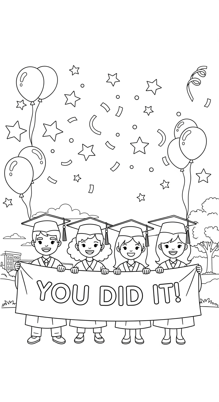 Graduation Coloring Pages – colorprintbooks.com
