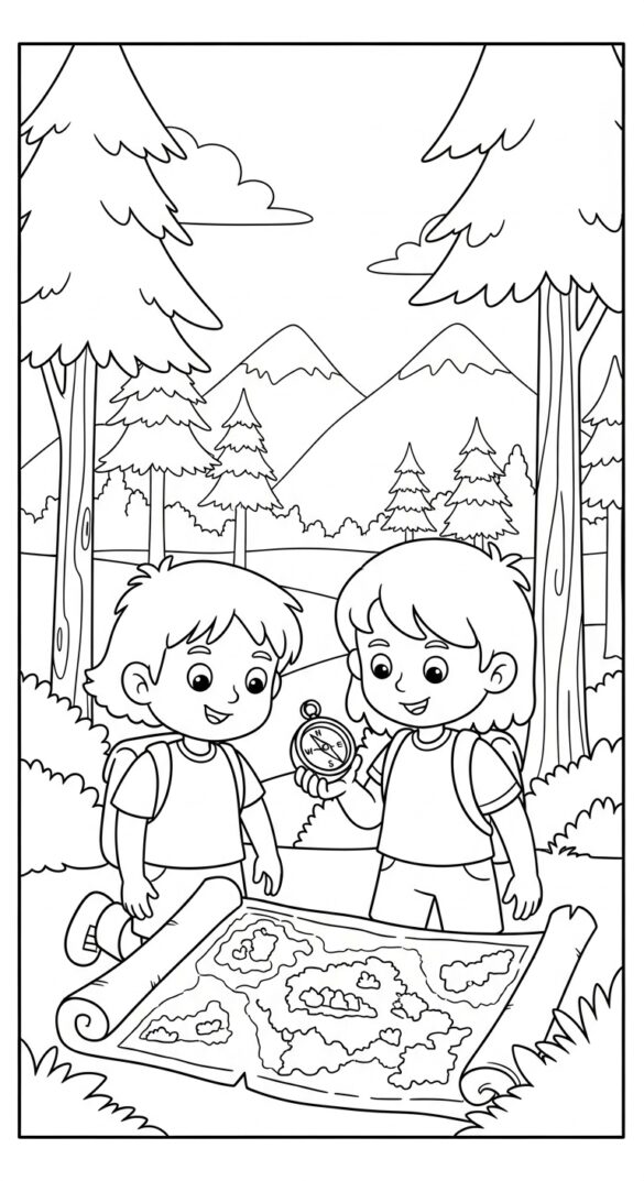 Summer Camp Coloring Pages – colorprintbooks.com