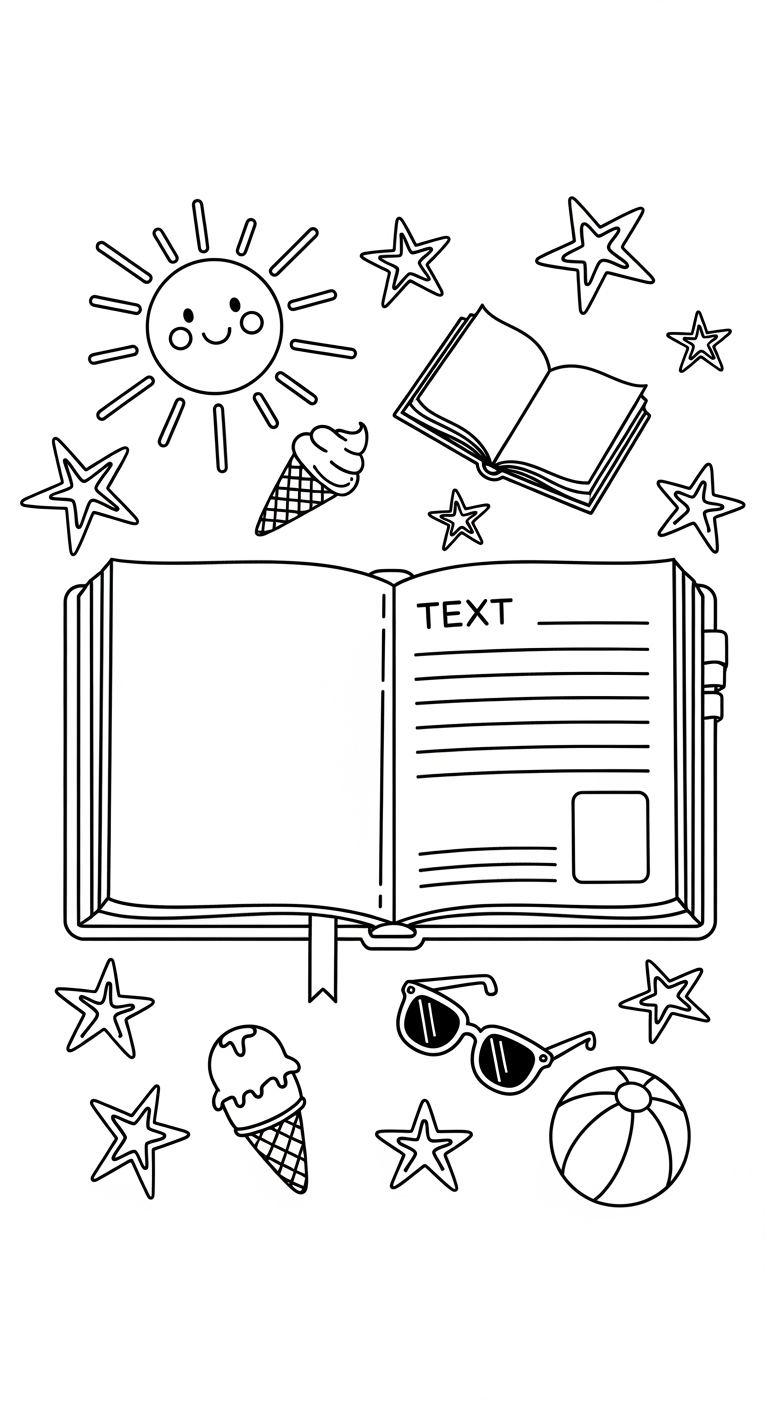 Summer Reading Coloring Pages – colorprintbooks.com